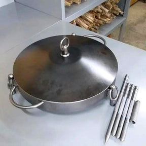 Camp Fire Skillet Wok 16"/20" For BBQ – BARBECUEPITSTOP
