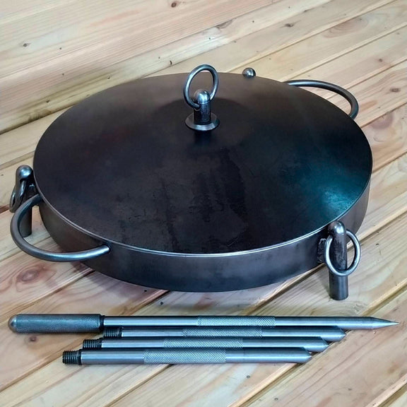Camp Fire Skillet Wok 16"/20" For BBQ – BARBECUEPITSTOP